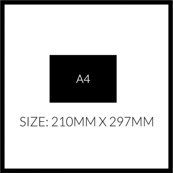 A4 Size chart | CottonCloud Letterpress Wedding Invites - Letterpress ...